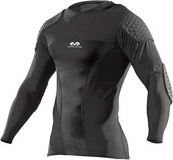 Amazon.com: McDavid HexPad Pro Long Sleeve Shirt Padded Goalkeeper ...