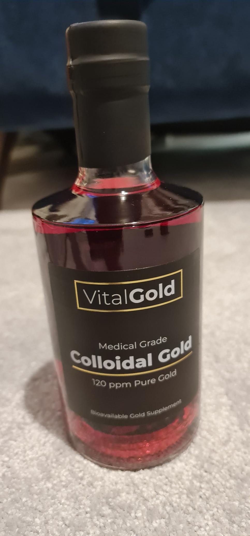 Colloidal Gold 120 PPM - 500ml - Ultra Strength Gold Supplement ...