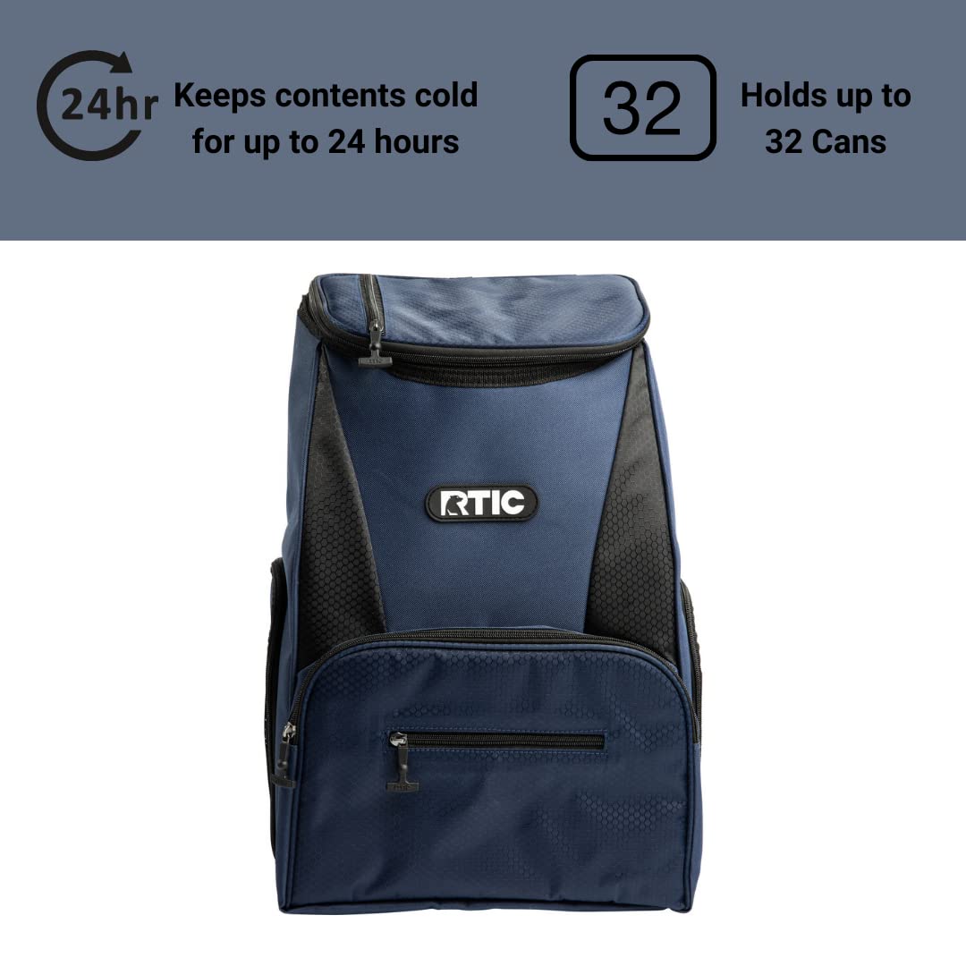 Snapklik.com : Lightweight Backpack Cooler, Navy & Black, 15 Can ...