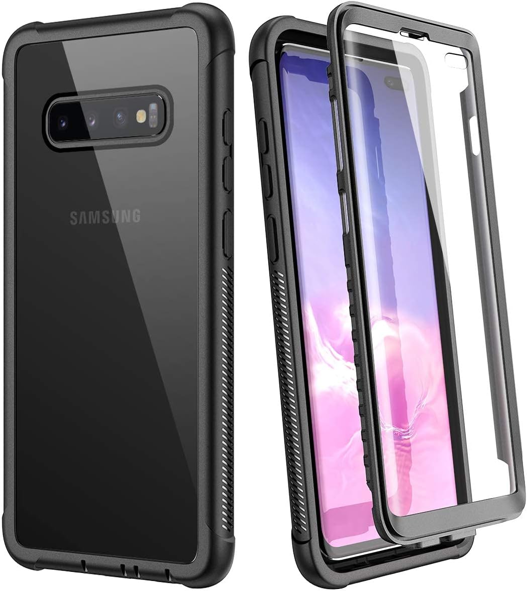 WE LOVE CASE Samsung Galaxy S10 Plus Case, Built-in Screen Protector ...