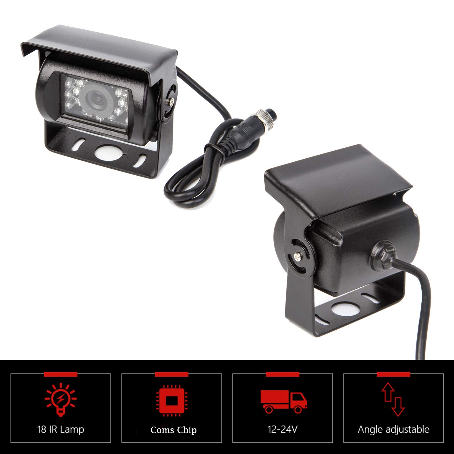 Snapklik.com : Yasoca 4 Pin Backup Camera Heavy Duty IR Night Vision ...