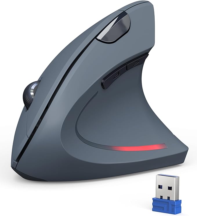 TECKNET Ergonomic Mouse, 4800 DPI Vertical Mouse with 5 Adjustable DPI ...
