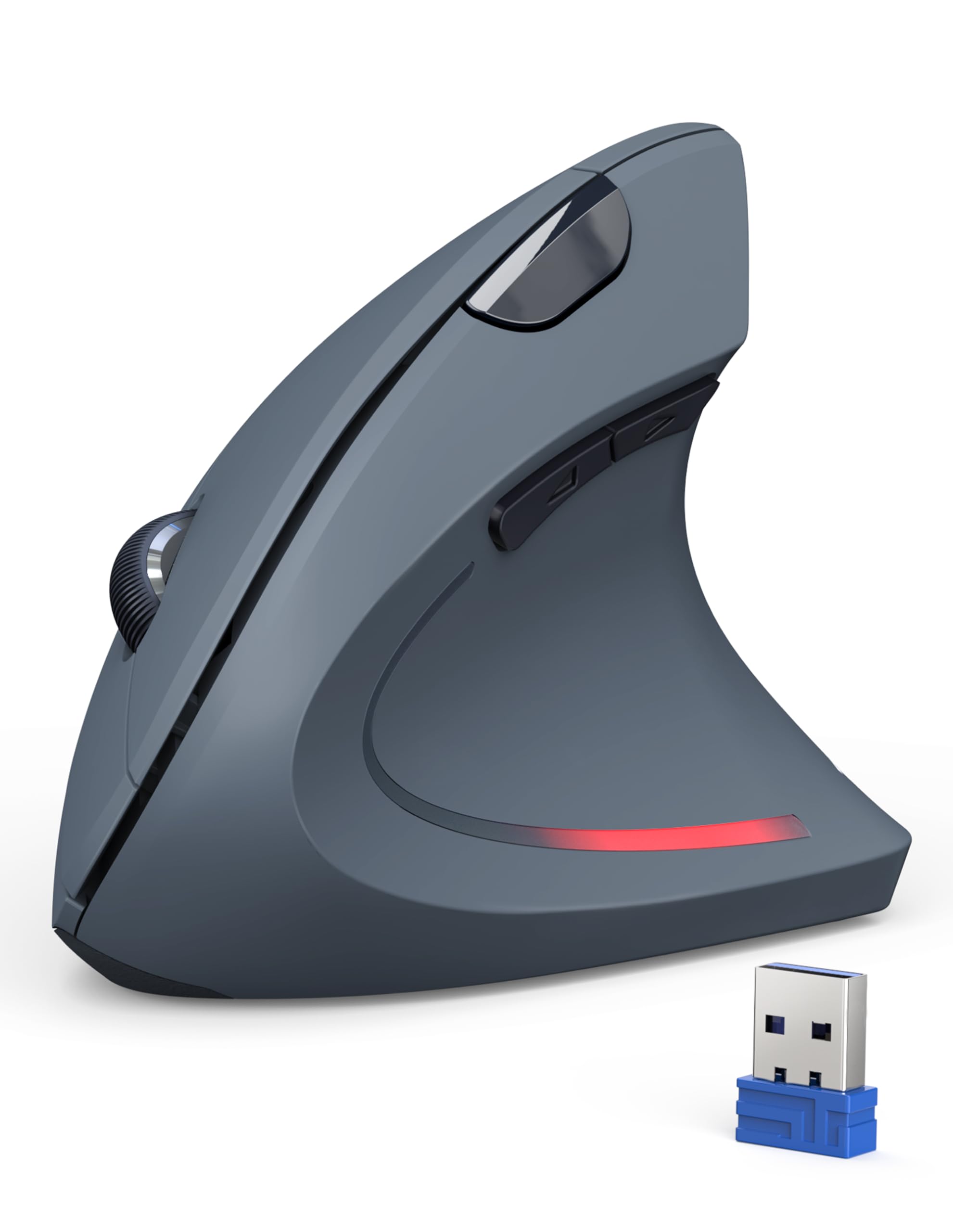 TECKNET Ergonomic Mouse, 4800 DPI Vertical Mouse with 5 Adjustable DPI ...