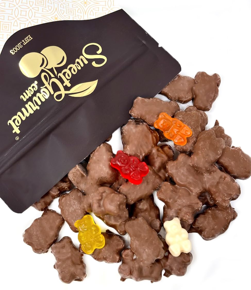 Amazon.com : SweetGourmet Milk Chocolate Covered Gummy Bears | Cherry ...