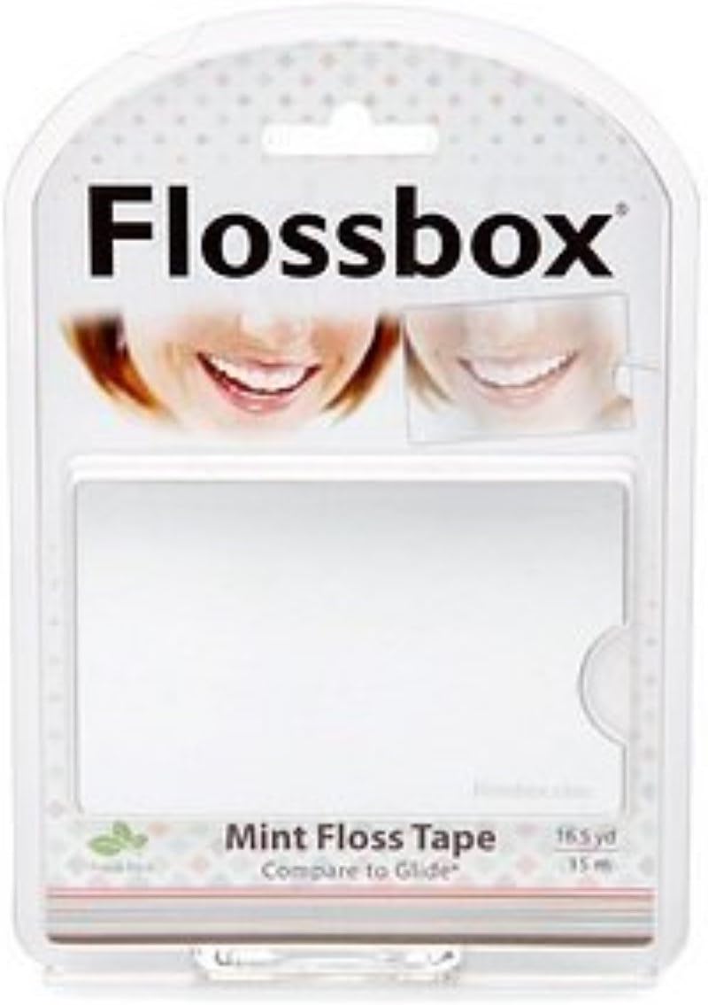 Amazon.com : StaiNo Flossbox Mint floss Tape with Mirror 16.5 yd, 1 ea ...