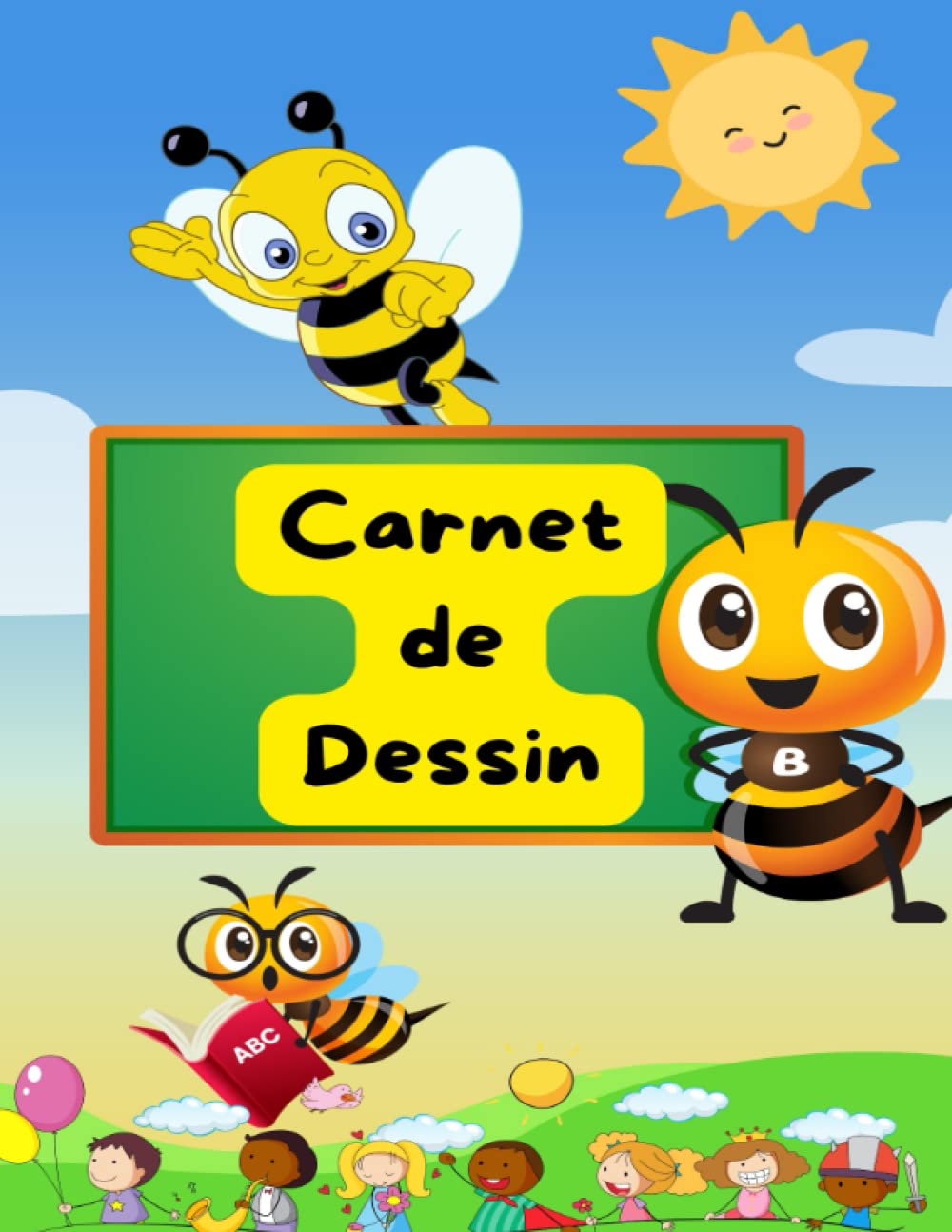 Carnet De Dessin Bloc De Papier Dessins Theme Petite Abeille ...