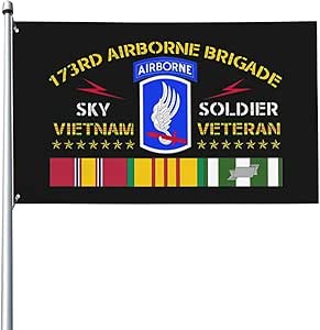 Amazon.com : 173rd-Airborne-Brigade-Vietnam Outdoor Home Garden Flag ...