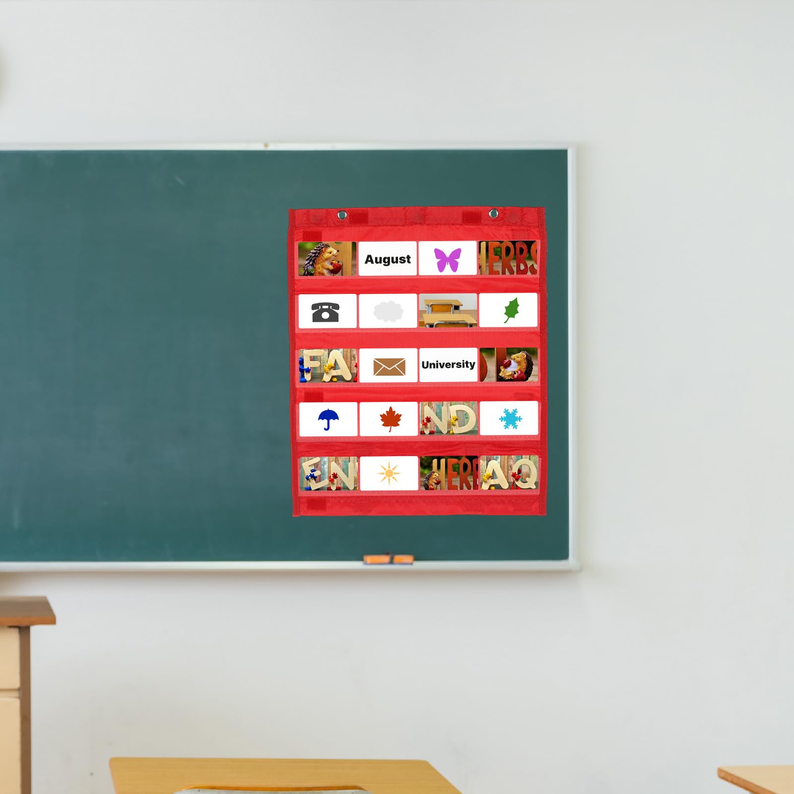 Classroom Pocket Organizer Magnetic Pocket Chart - Double Sided ...