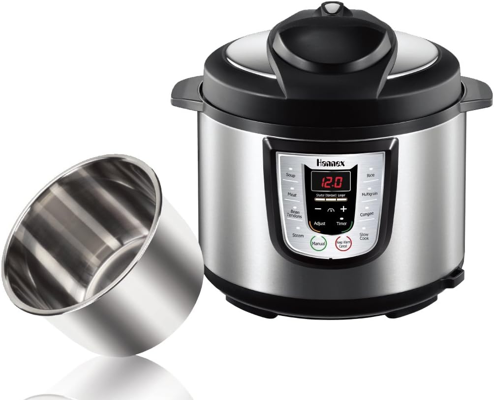 Amazon.com: Electric Pressure Cooker 6 Liter by Hannex: Rice Cookers ...