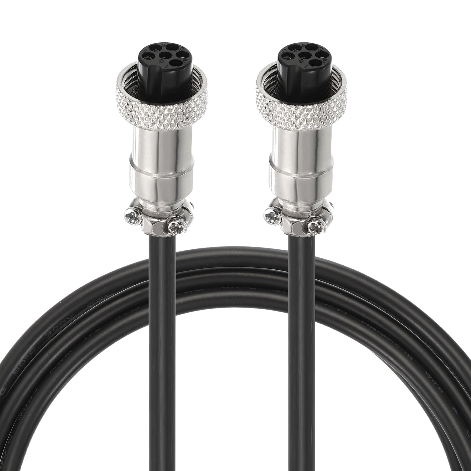 PATIKIL GX12 6 Pin Aviation Sensor Cable 2M / 6.6 Ft, 2 Pcs Aviation ...