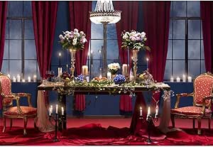Amazon.com : CRTPOD 9x6ft Luxurious Palace Dining Table Backdrop for ...