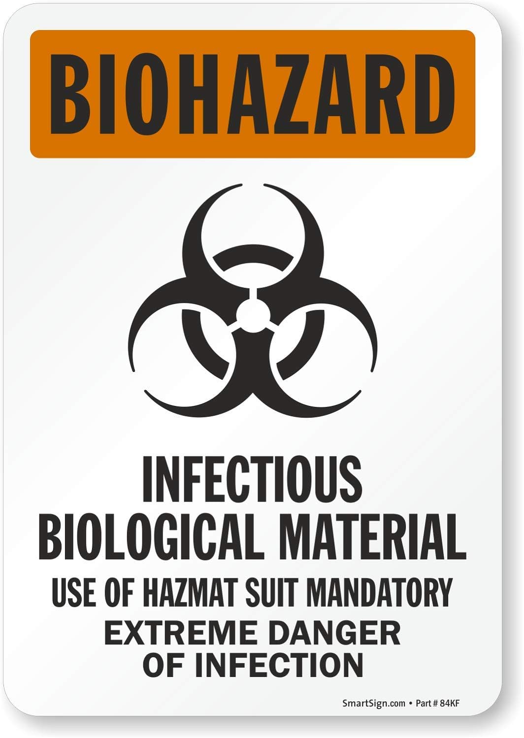 Amazon.com: Biohazard Stickers- 5.5" x 5.5" Biohazard Labels (Pack of ...