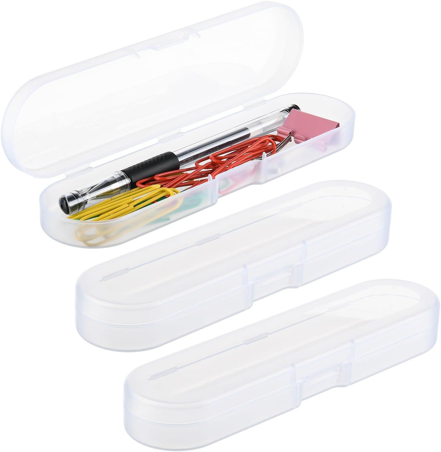 Amazon.com: Cosmos Clear Color Pack of 3 Mini Craft Pencil Container ...