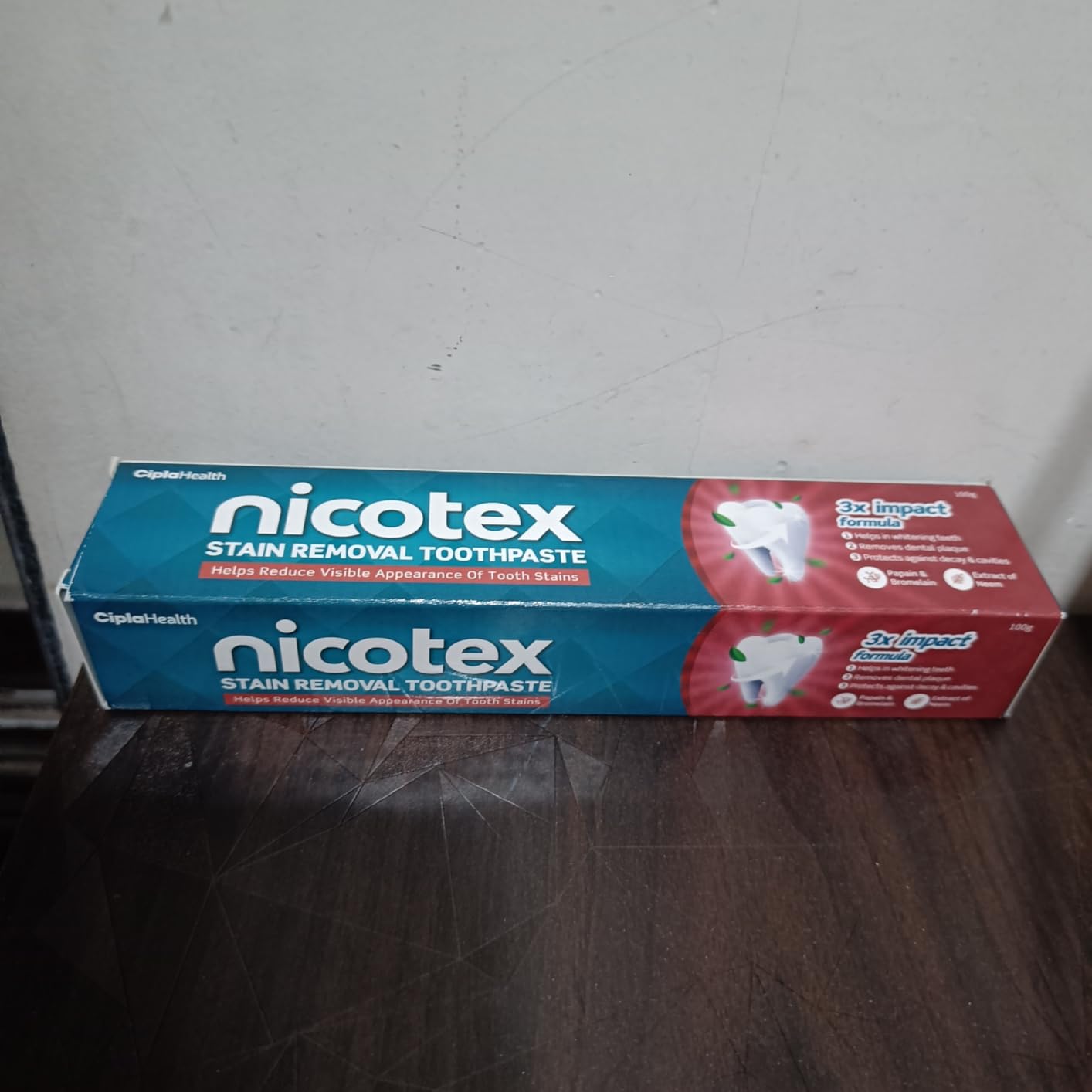 Buy Cipla Nicotex Stain Removal Toothpaste | Teeth Whitening, Plaque ...