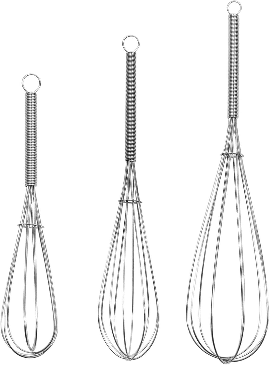 Amazon.com: Digead Mini Wire Whisk, 3-Pack - 8, 10 & 12 Inch Small ...