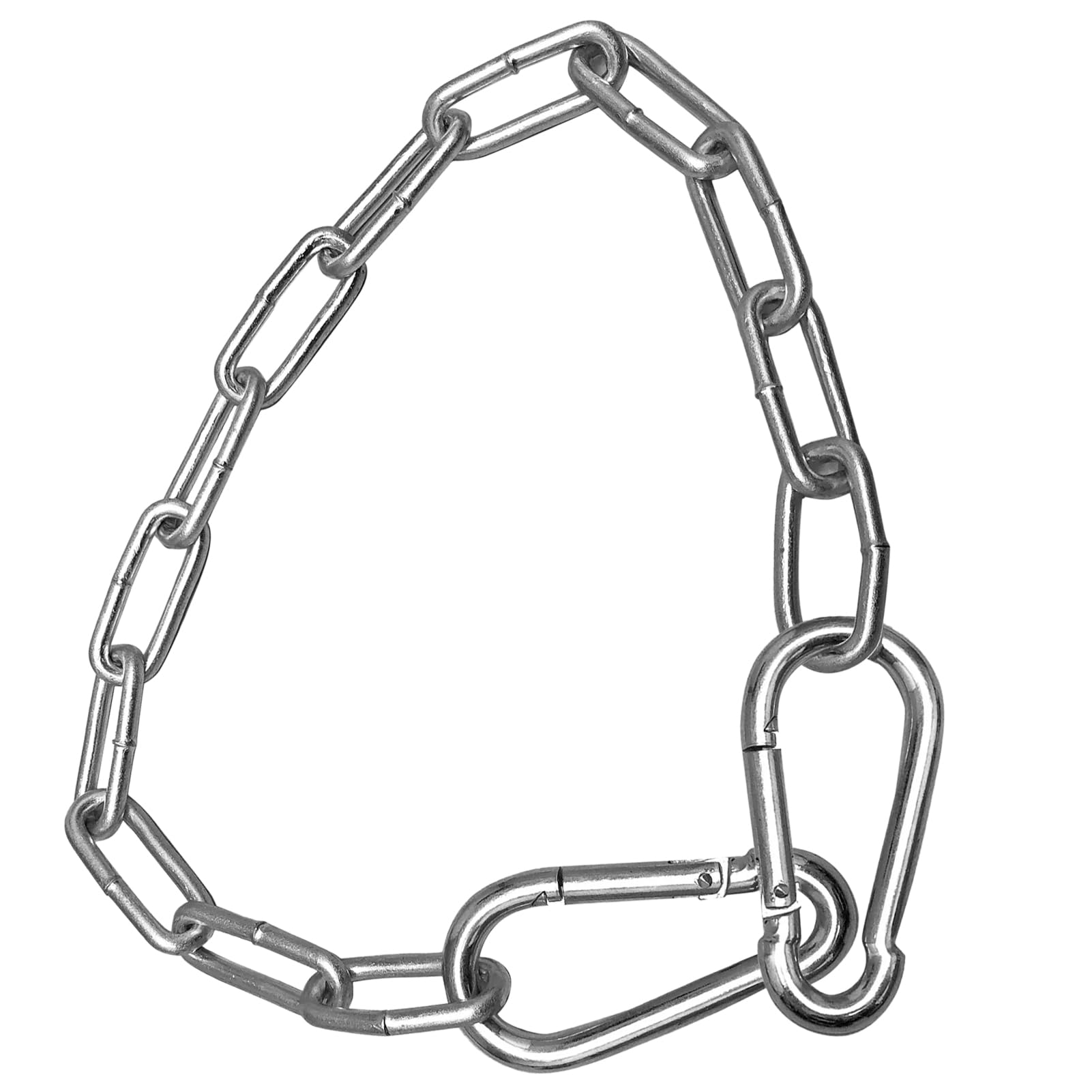 Stainless Steel Link Chain Lock, 20Inch Gate Link Chain Lock with Both ...