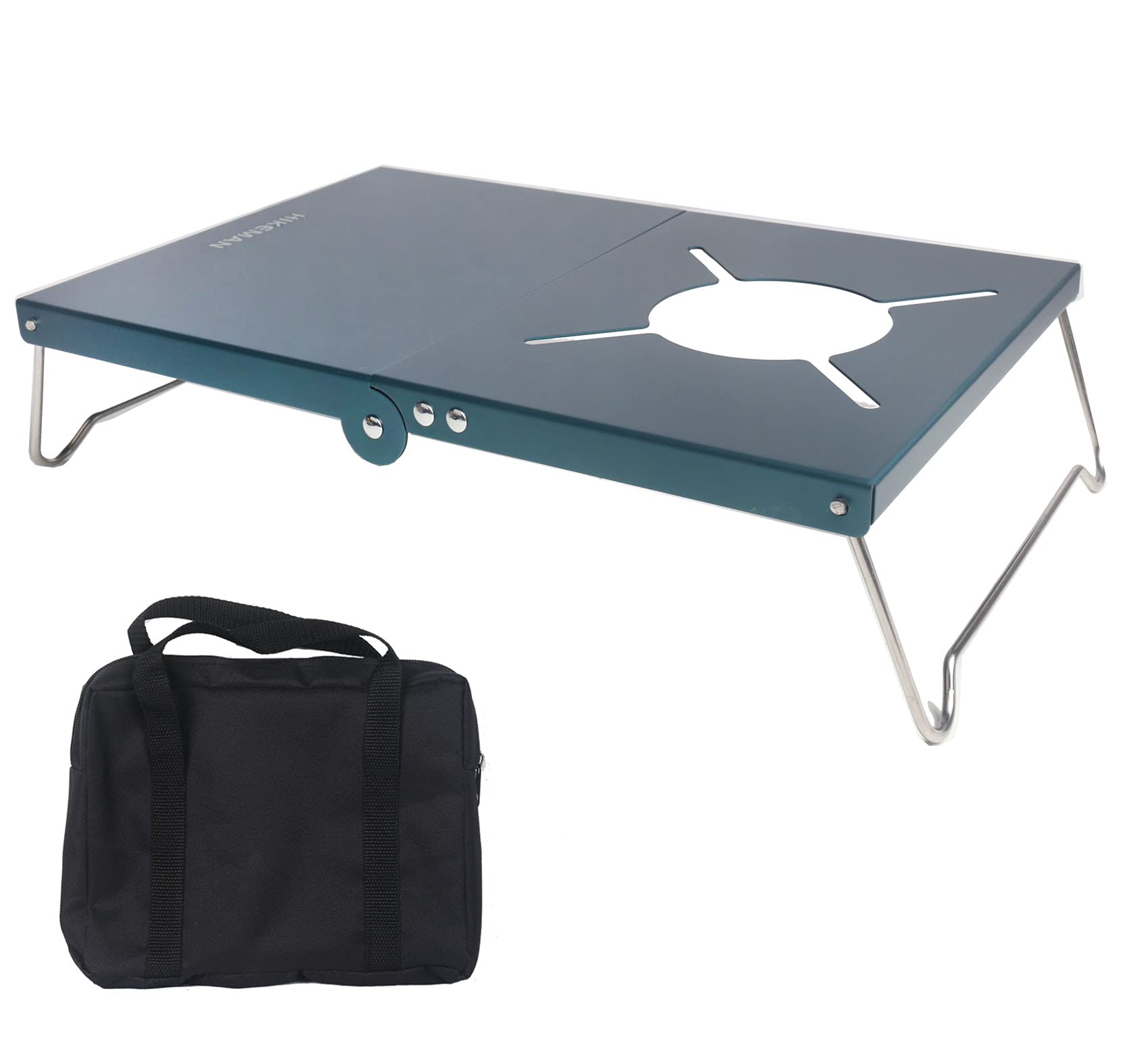 Hikeman Mini Folding Table For Backpacking 1 Ft Aluminum Camping ...