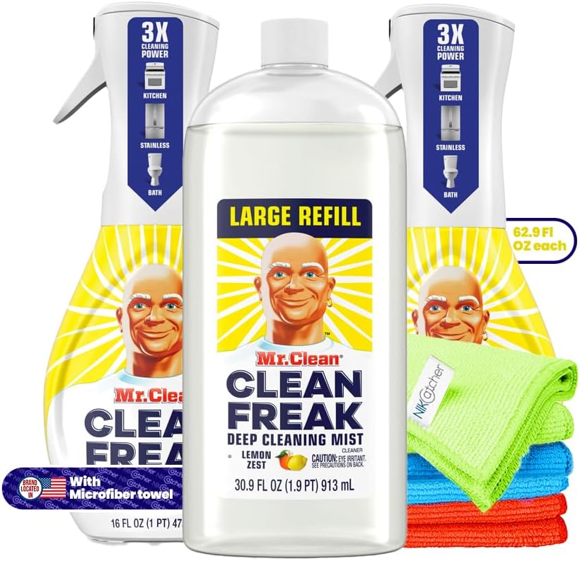 Amazon.com: Mr. Clean Clean Freak Deep Cleaning Mist Multi-Surface ...