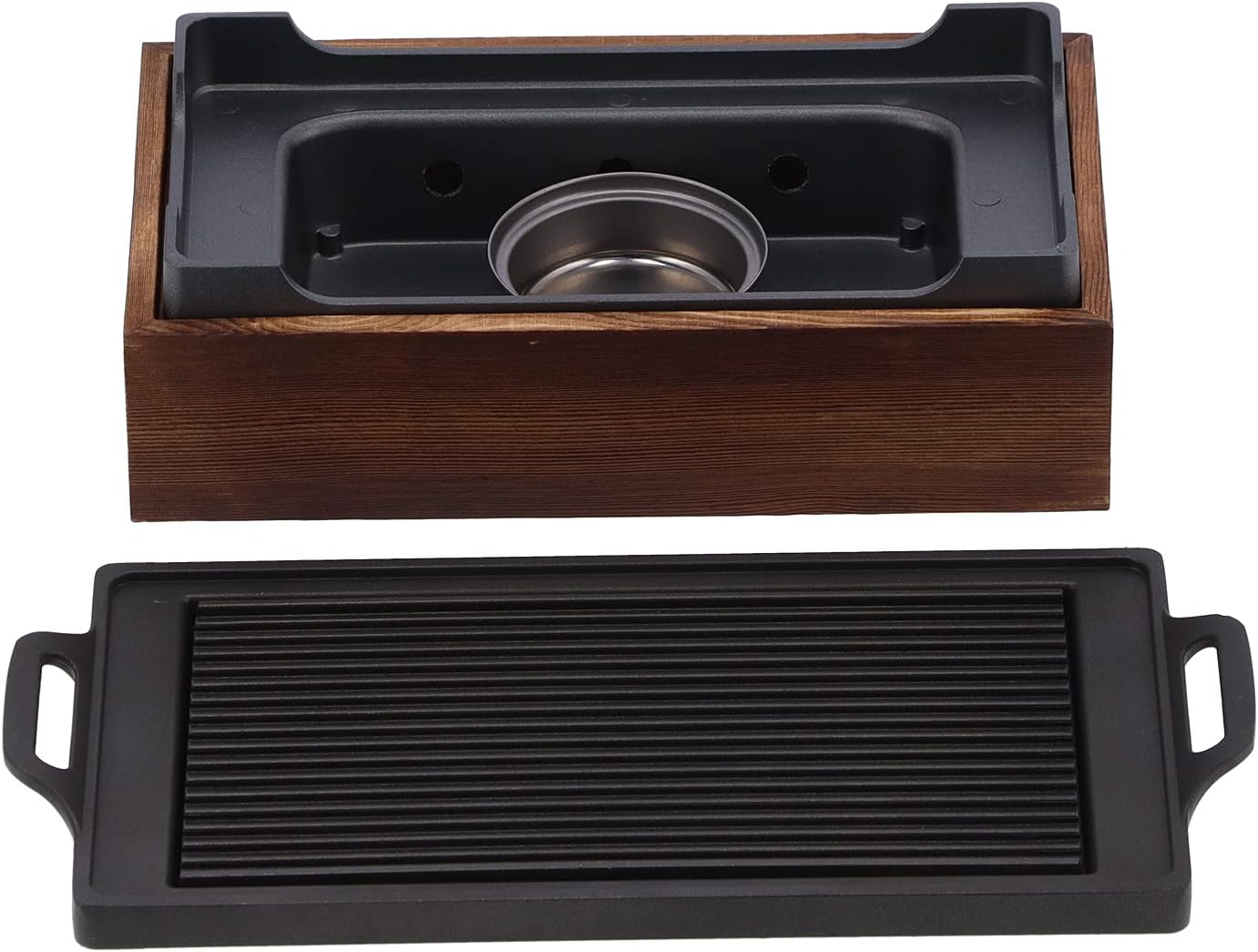 Amazon.com: Japanese Smokeless Grilling Stone - Ishiyaki Konro Grill ...