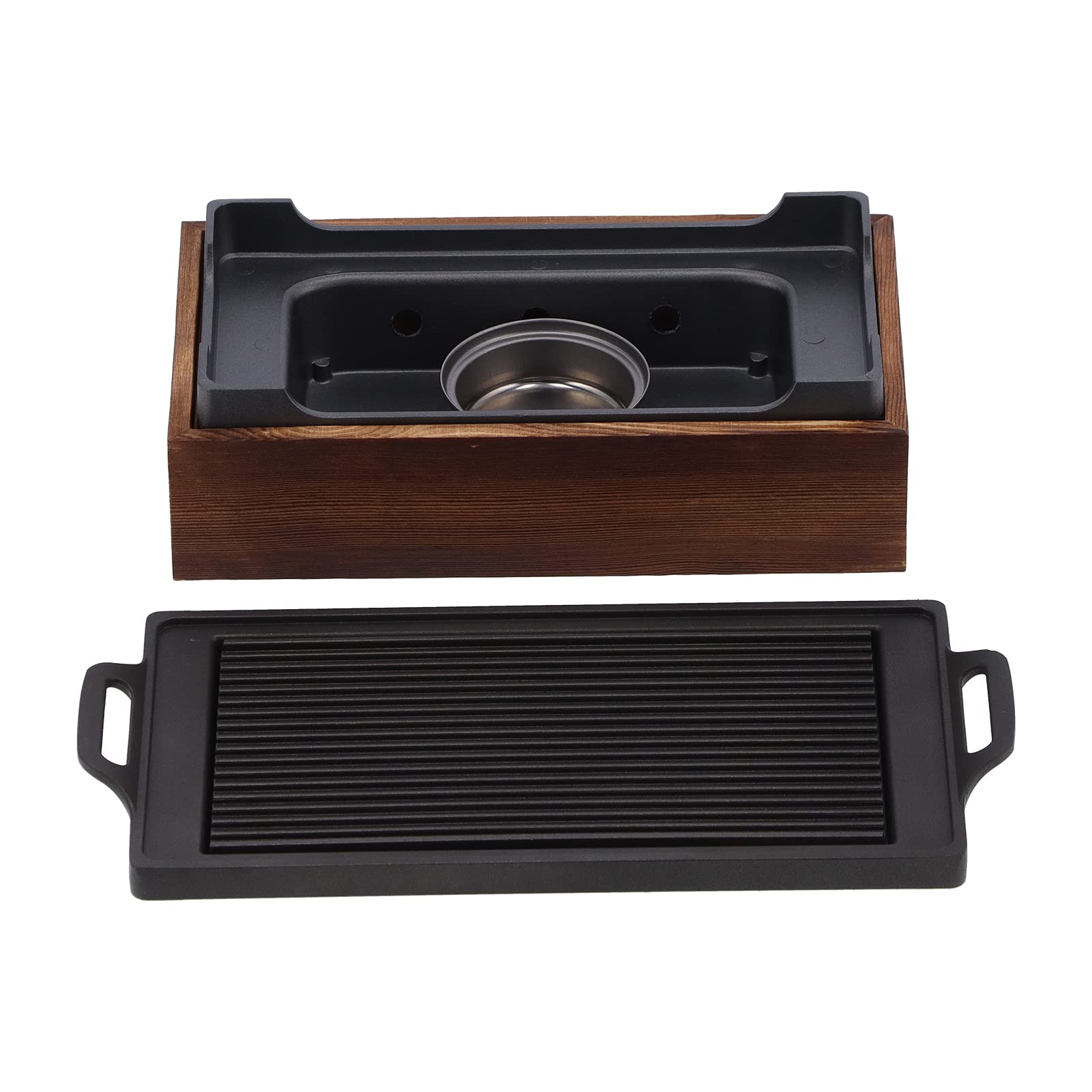 Amazon.com: Japanese BBQ Gril, Double Thickened Grill Plate Smokeless ...