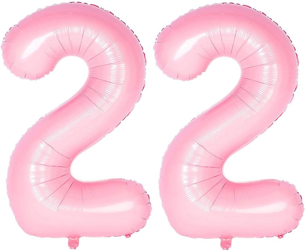 Amazon.com: Number 22 Foil Jumbo Digital Mylar Balloons, 40inch 22nd ...