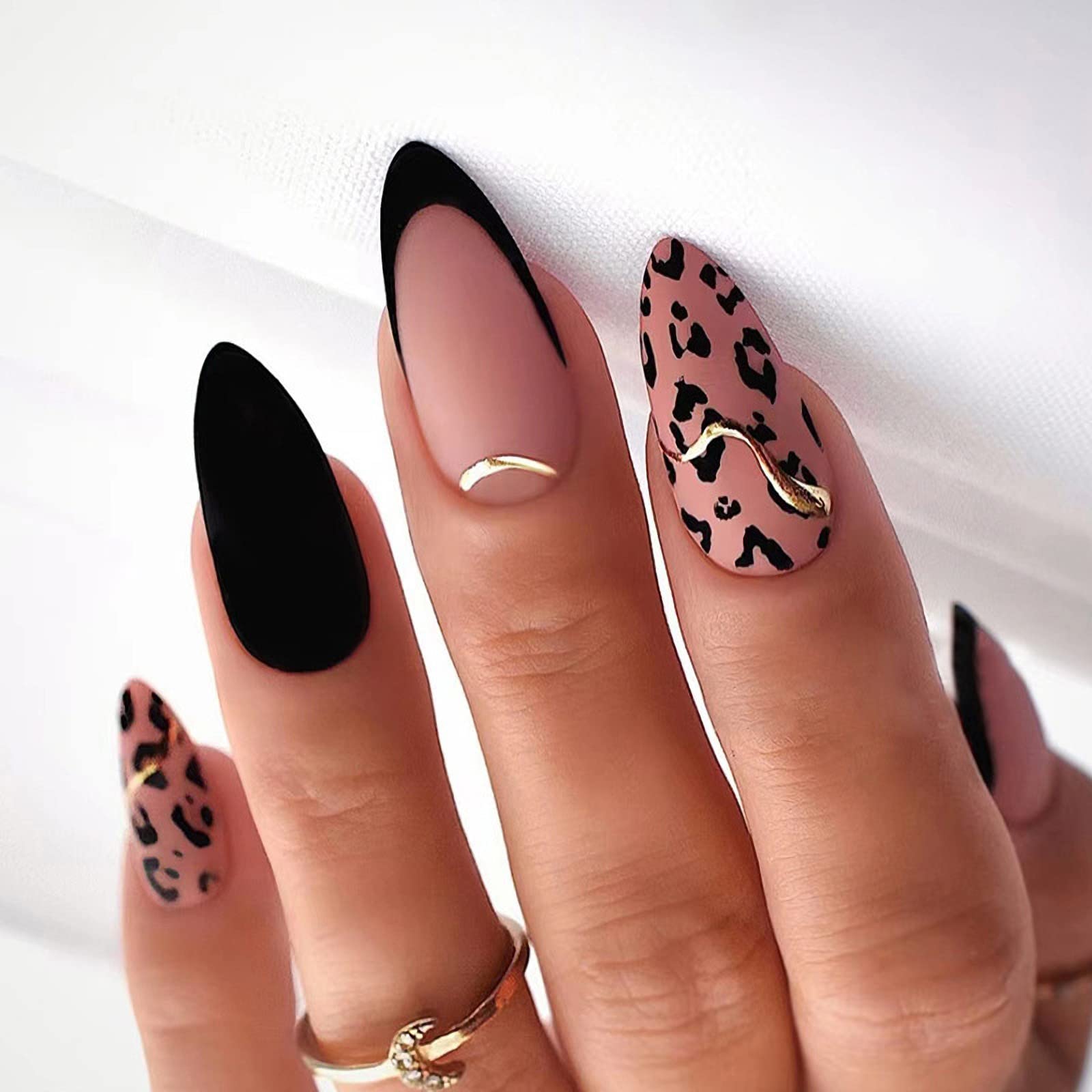 Cheetah Nail Tip Designs