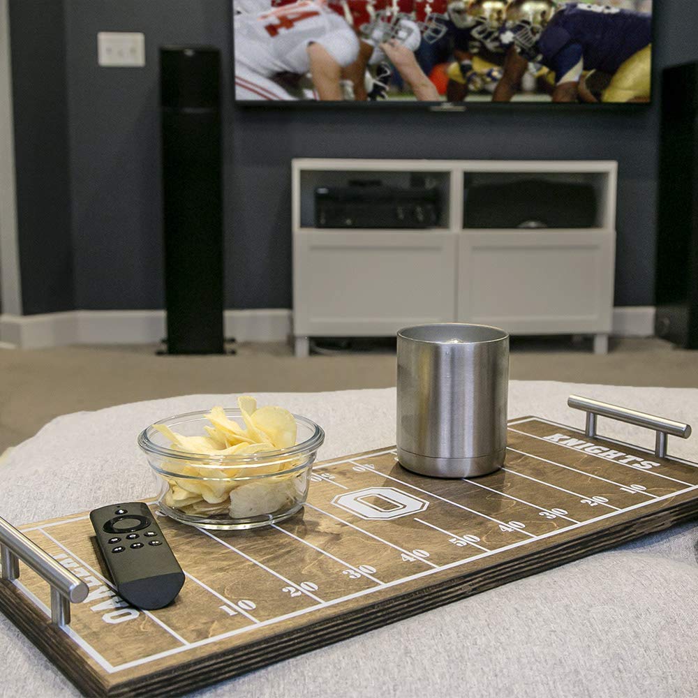 Amazon.com: Personalized Football Serving Tray | Football Field Serving ...