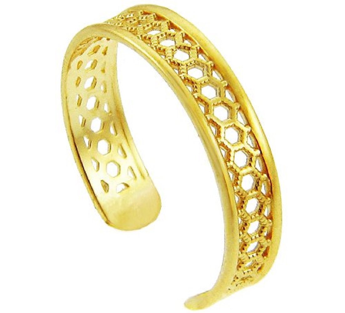 10k Gold Medieval Motif Chainmail Toe Ring : Amazon.in: Jewellery