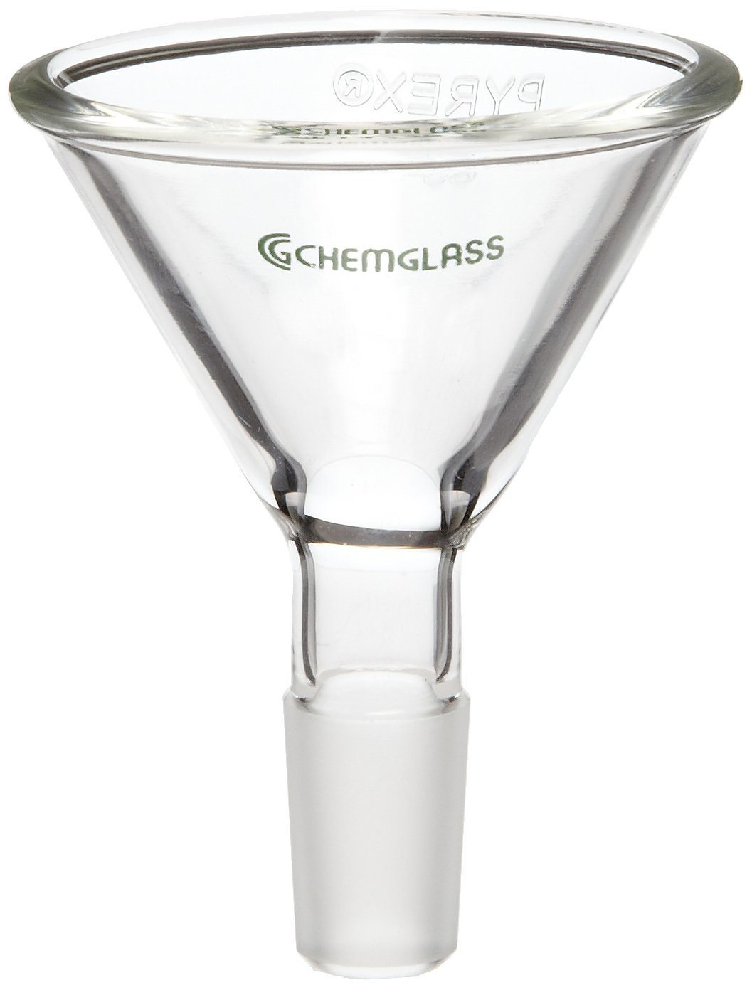 Chemglass CG-1720-10 Glass Powder Funnel, 50mm Top Diameter, 14/20 ...