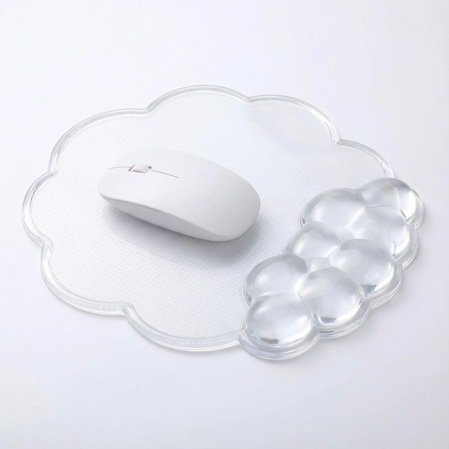 Amazon.com: Copkim Cloud Gel Mouse Pad with Wrist Rest Clear Ergonomic ...