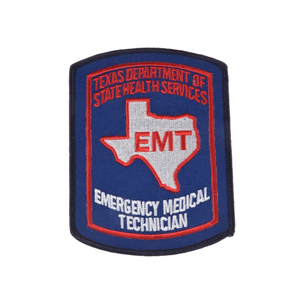 Amazon.com: Texas EMT Patch Embroidered TX Emergency Medical Technician ...