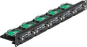 UCTRONICS - Montaje en rack de 19 pulgadas 1U para Raspberry Pi ...