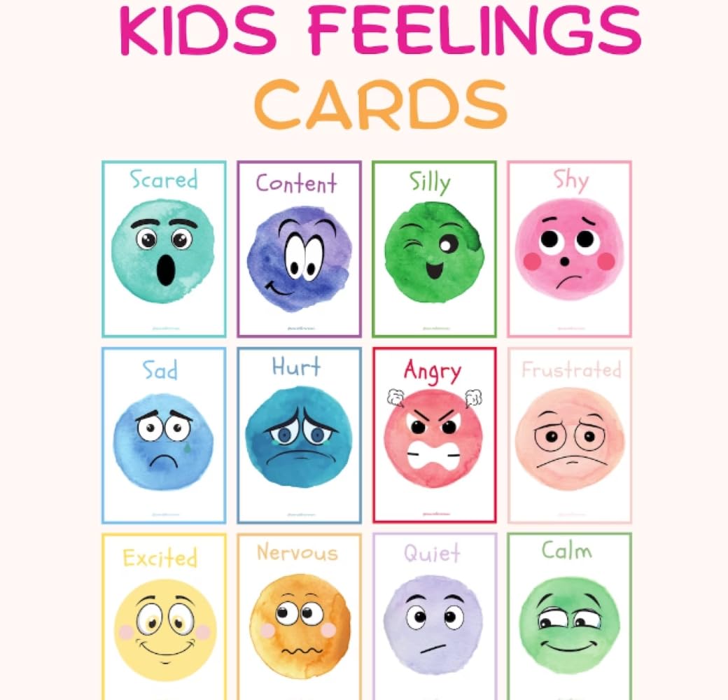 Amazon.co.jp: Emotion Flashcards Feelings, calm down corner, Feelings ...