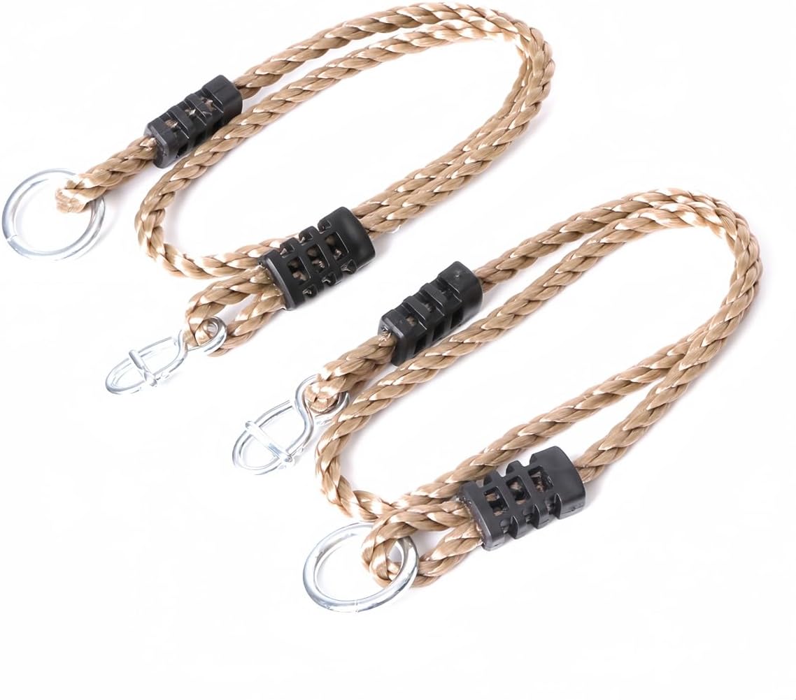 Amazon.com : Ymeibe Set of 2 Tree Swing Nylon Ropes Indoor Outdoor ...