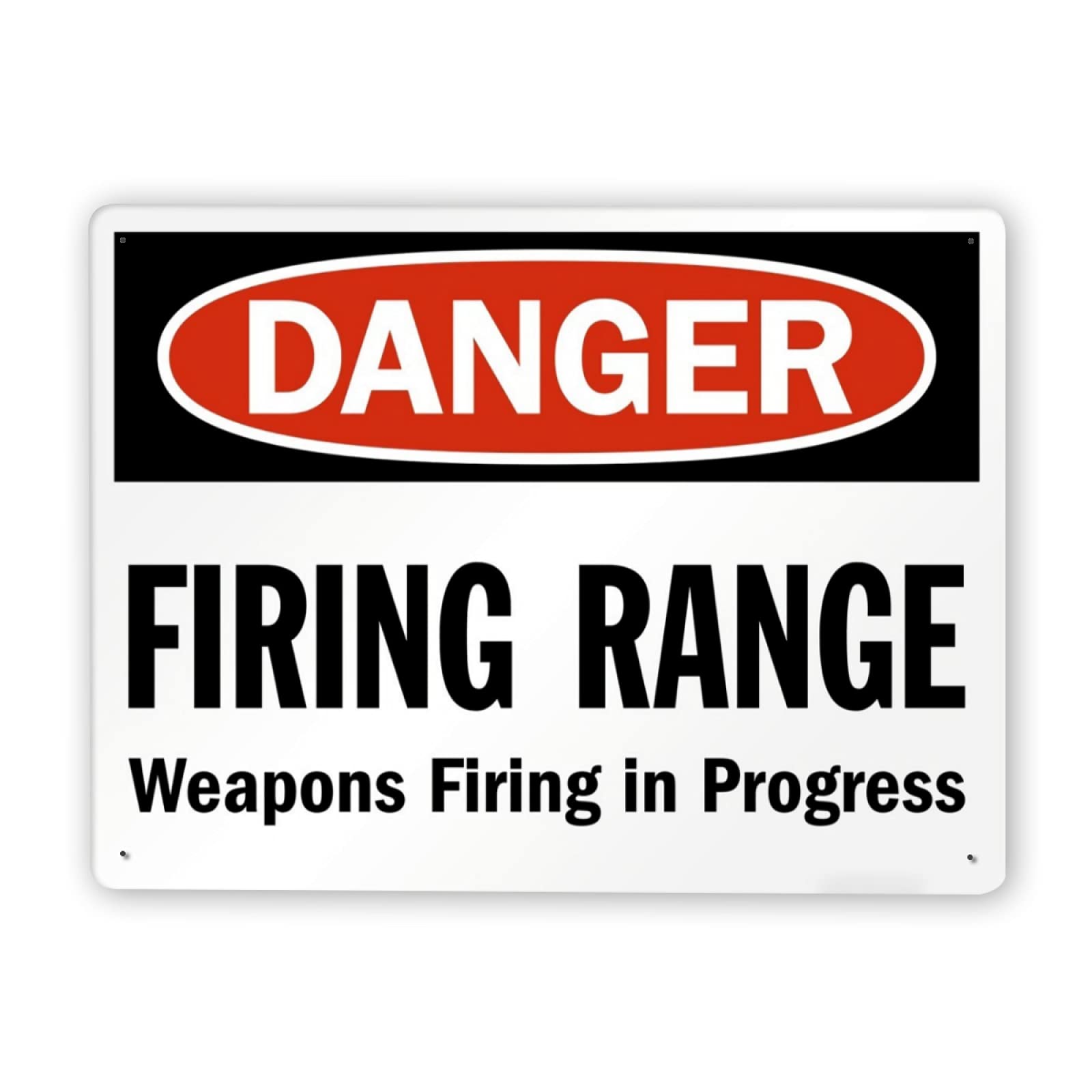Buy GEHIYPA Warning Sign,Shooting Range Danger Firing Range Weapons ...