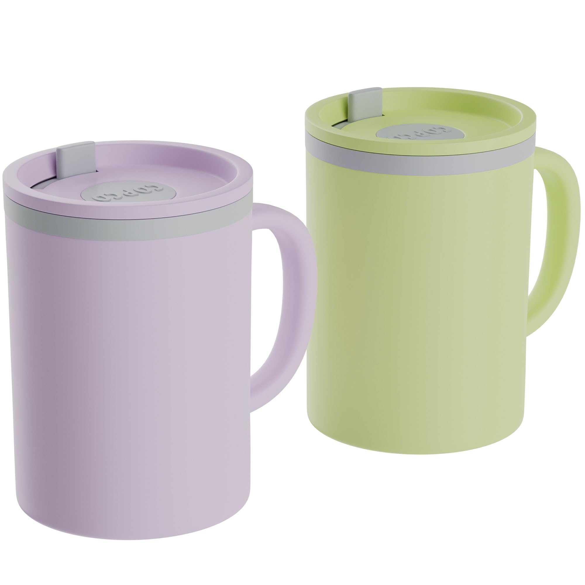 Amazon.com | Copco Iconic 16oz Double Wall Insulated Desk Mug with Lid ...