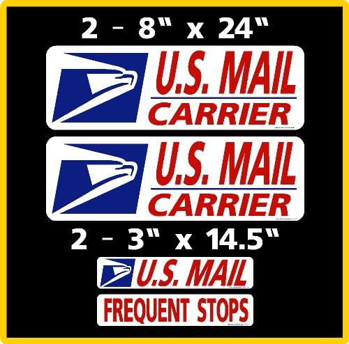 Amazon.com: Mail Delivery Magnetic Sign Rural Carrier Magnet 4 Piece ...