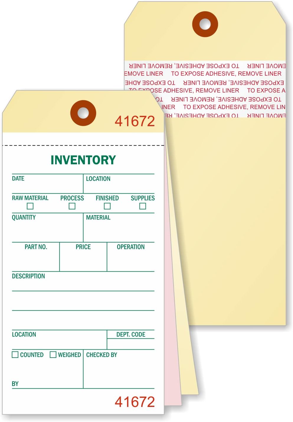Amazon.com : MyAssetTag 3-Part Inventory Tags with Numbers | 3.125" x 6 ...