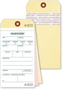 Amazon.com : MyAssetTag 3-Part Inventory Tags with Numbers | 3.125" x 6 ...