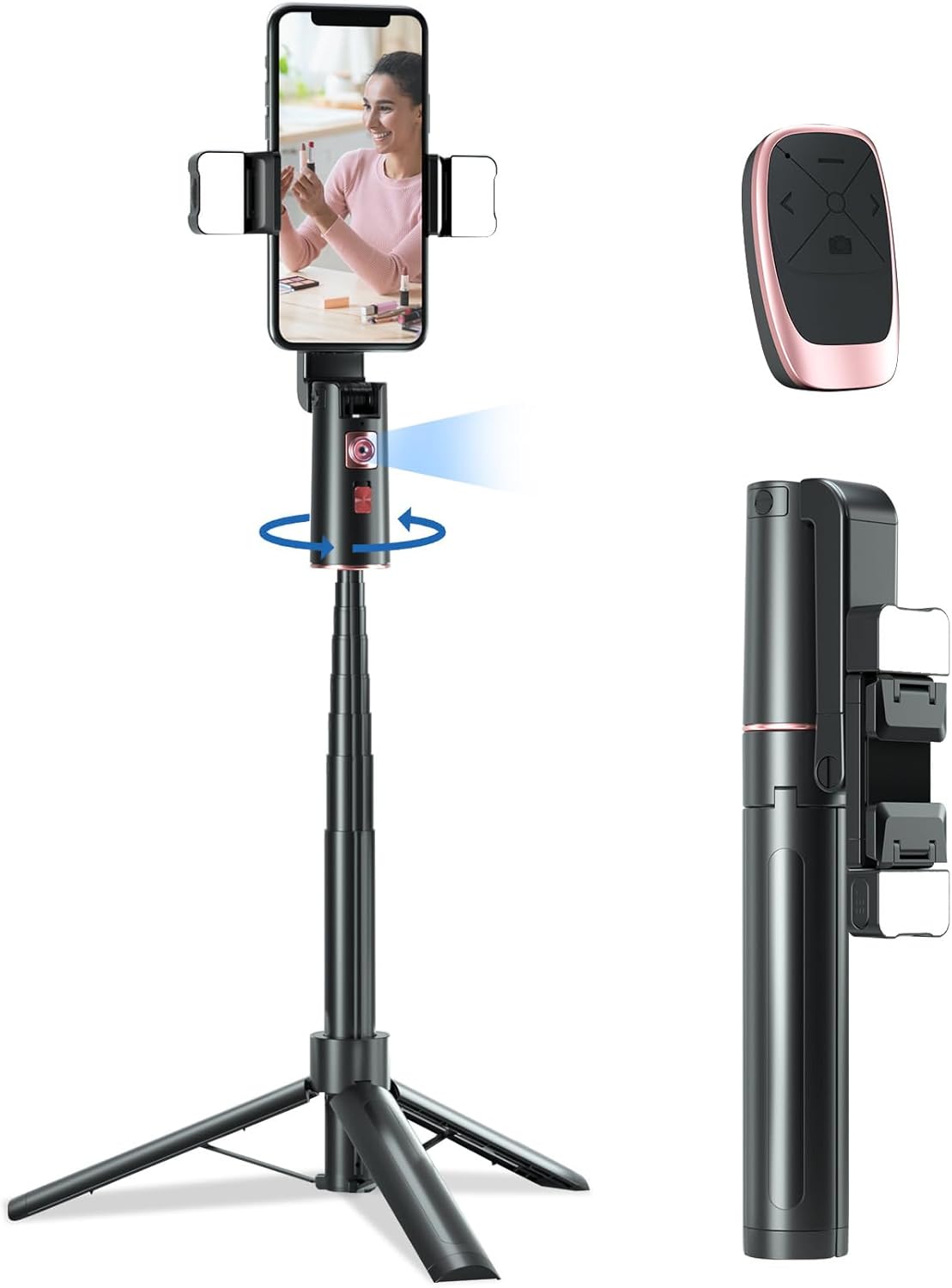 Amazon.com: LenTok Auto Tracking Phone Tripod with Remote, Extendable ...