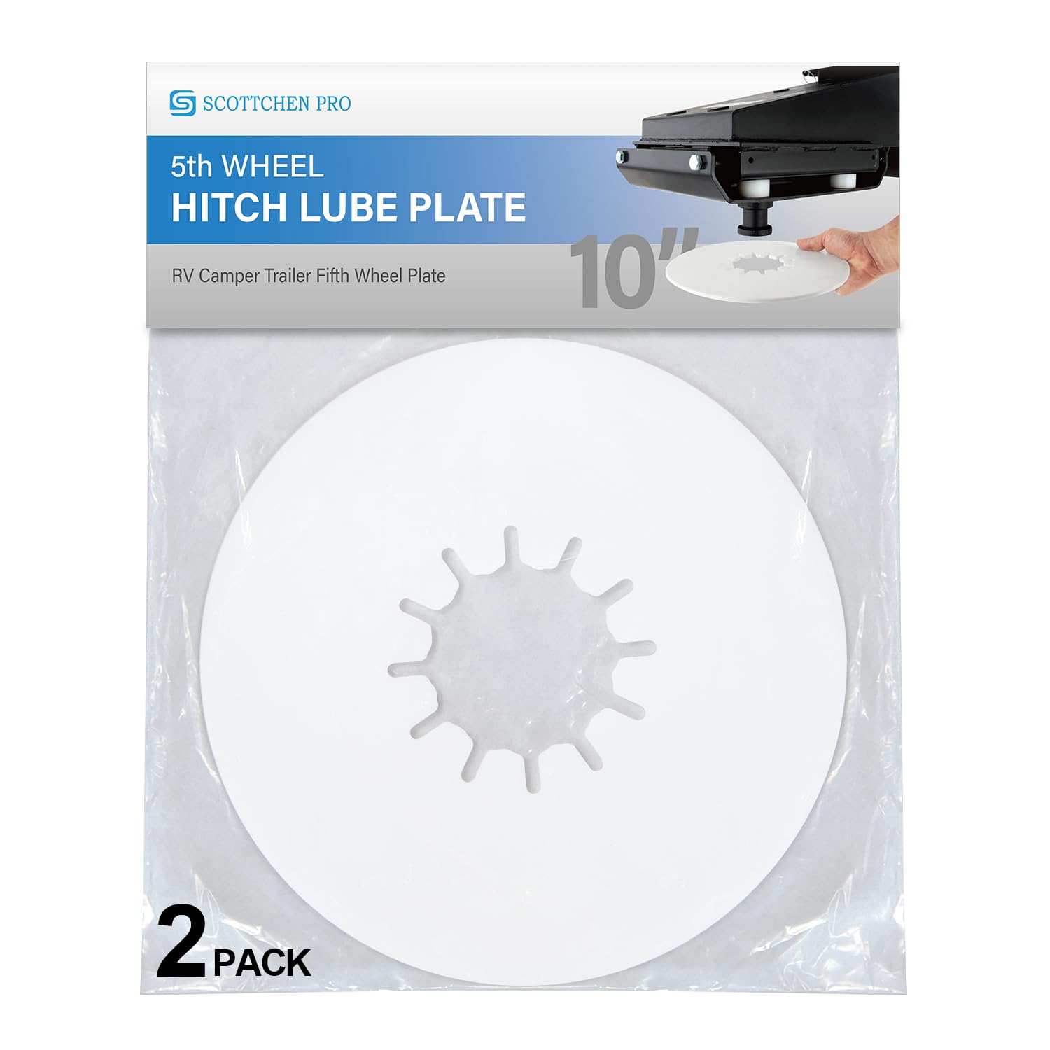 Amazon.com: scottchen PRO 5th Wheel Hitch Lube Plate 10in RV Camper ...