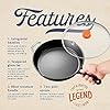 Amazon.com: LEGEND COOKWARE | Cast Iron Skillet with Lid | Large 12 ...