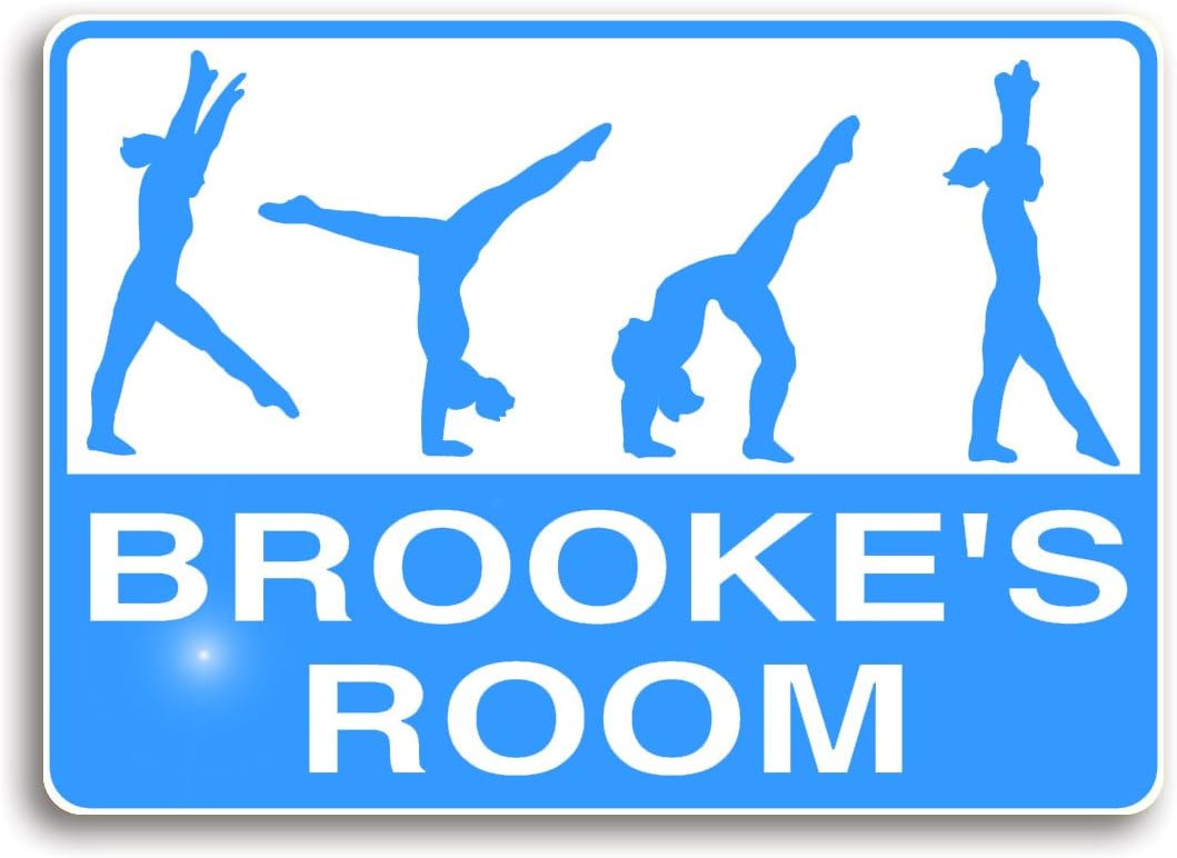 Amazon.com: Gymnastics Sign, Personalized for you on solid aluminum ...