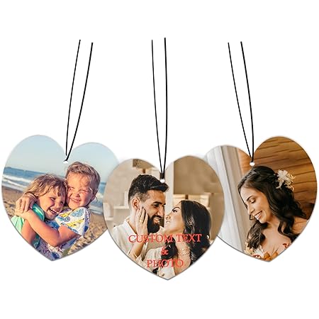 Amazon.com: Custom Air Freshener for Car - Double Sided Photo ...
