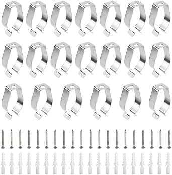 KingYH 20 Pack T8 Tube Holder T8 LED Light Bulbs U Clips Holder Socket ...