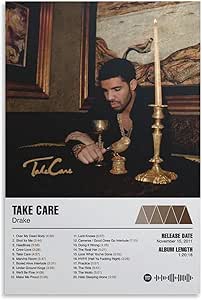 Amazon.com: Take Care - Drake Canvas Posters Wall Art Bedroom Office ...