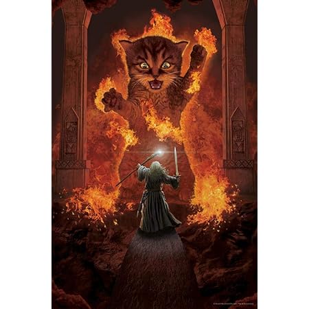 Amazon.com: Catdalf Wizard Cat Animal Mashup by Vincent HIE Fantasy Cat ...