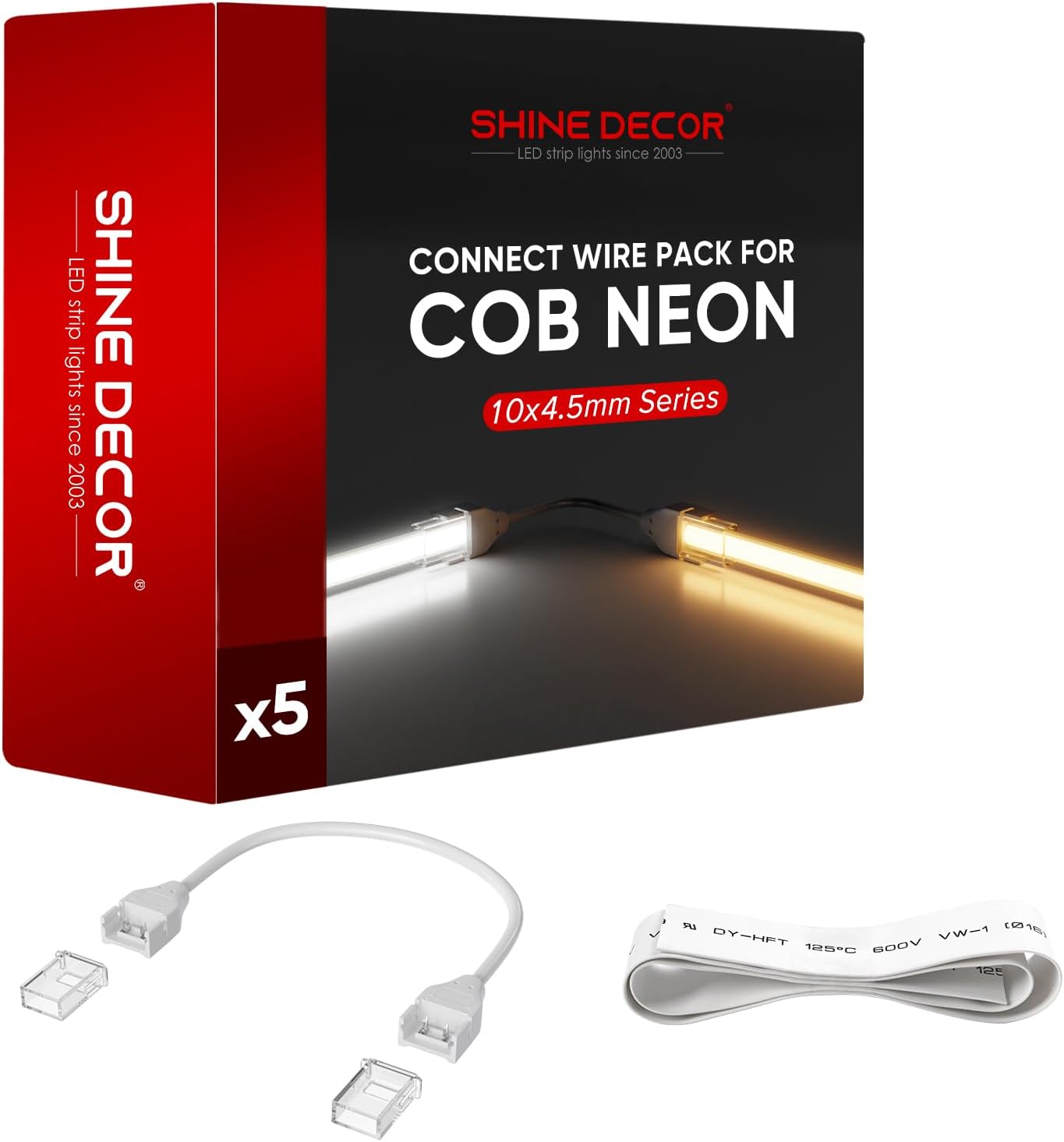 Amazon.com: Shine Decor Connection Wire Pack of 5 for Only 120V ...
