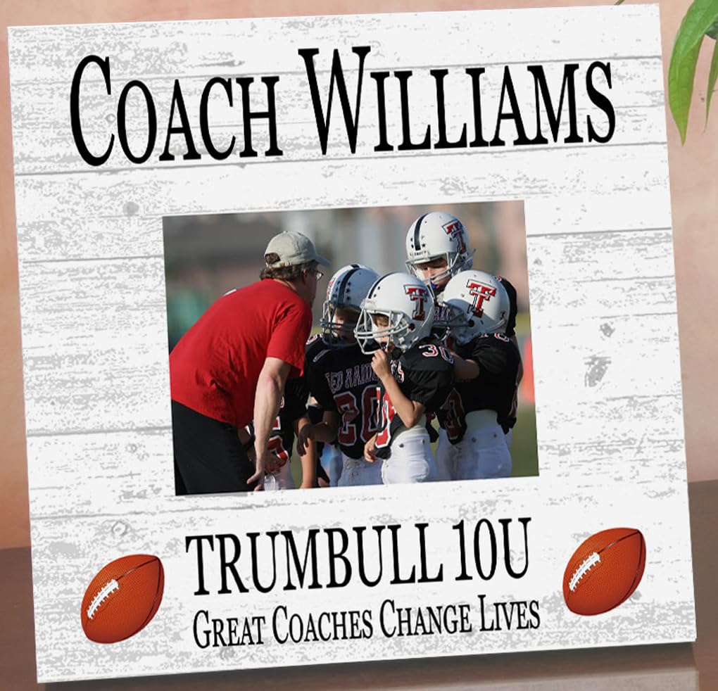 Amazon.com: Broad Bay Football Coach Gift Plaque with Photo - UPLOAD ...