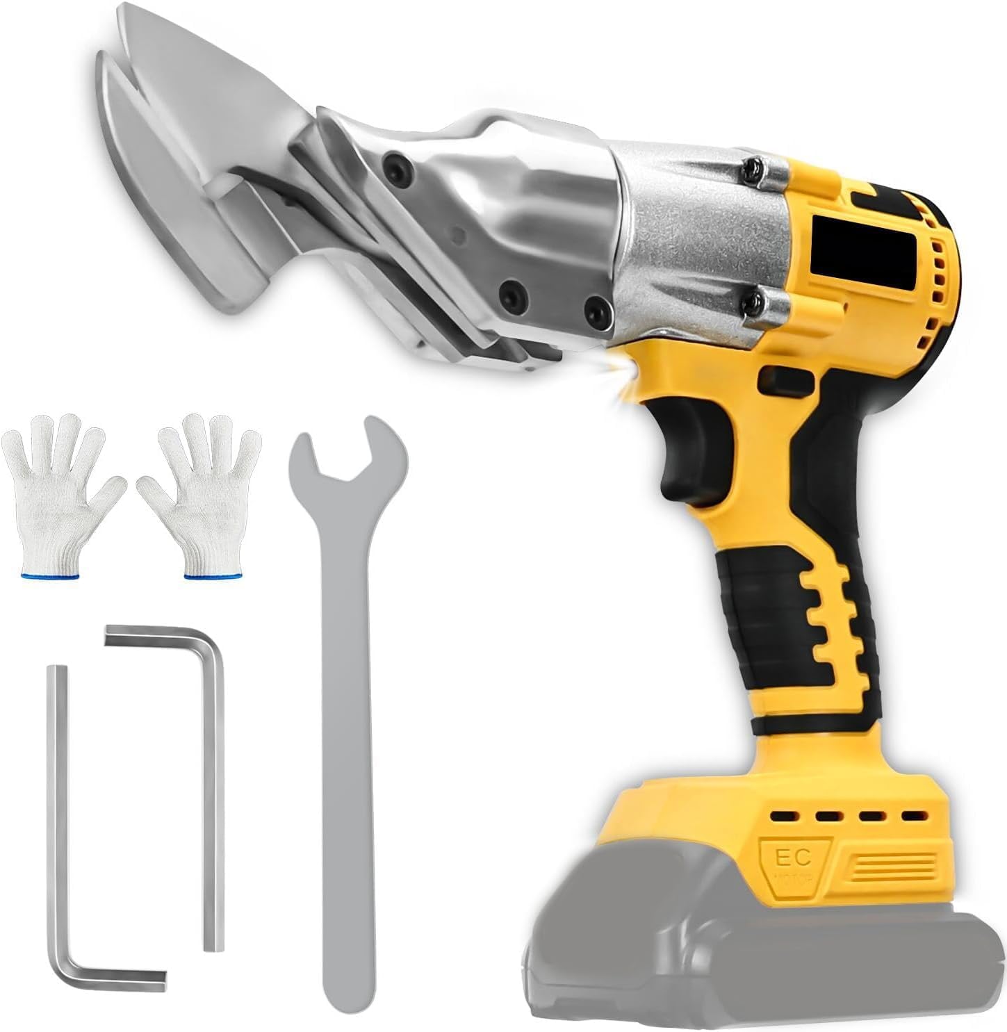 Cordless Sheet Metal Shear, Brushless Electric Metal Shears for Dewalt ...